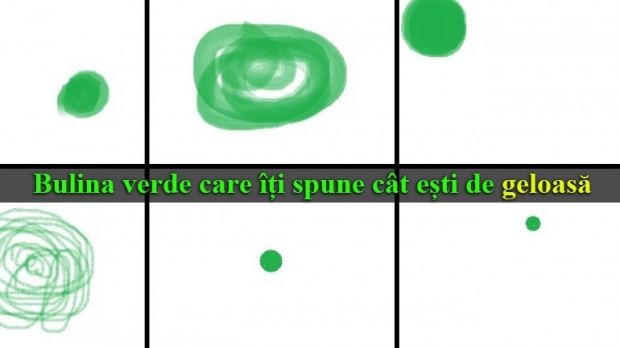 Cel mai amuzant test: Bulina verde care îţi spune cât eşti de geloasă