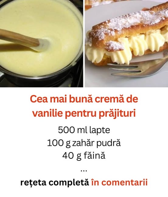 Cea mai bună cremă de vanilie pentru prăjituri de casă – Rețetă ușoară ...