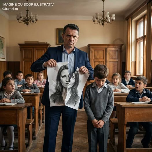 Un profesor a rupt desenul unui elev sărac, iar a doua zi același desen ...